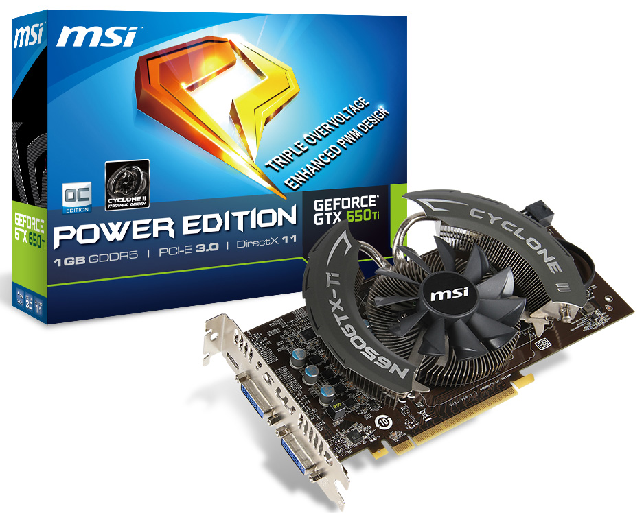 New MSI GTX 650 Ti Power Edition Pure Overclock
